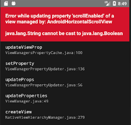 93/5000 react-navigation / material-top-tabs || not work in Android when implement scrollEnabled ...