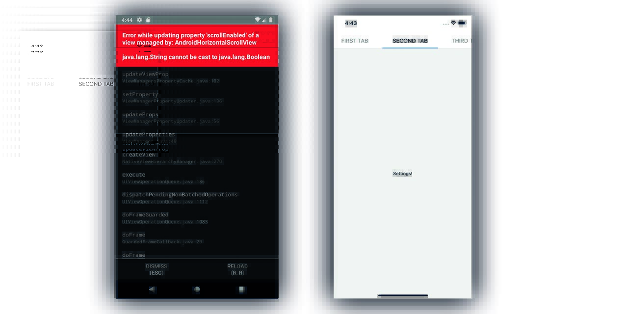 React Navigation Material Top Tabs Not Work In Android When Implement Scrollenabled True 8301