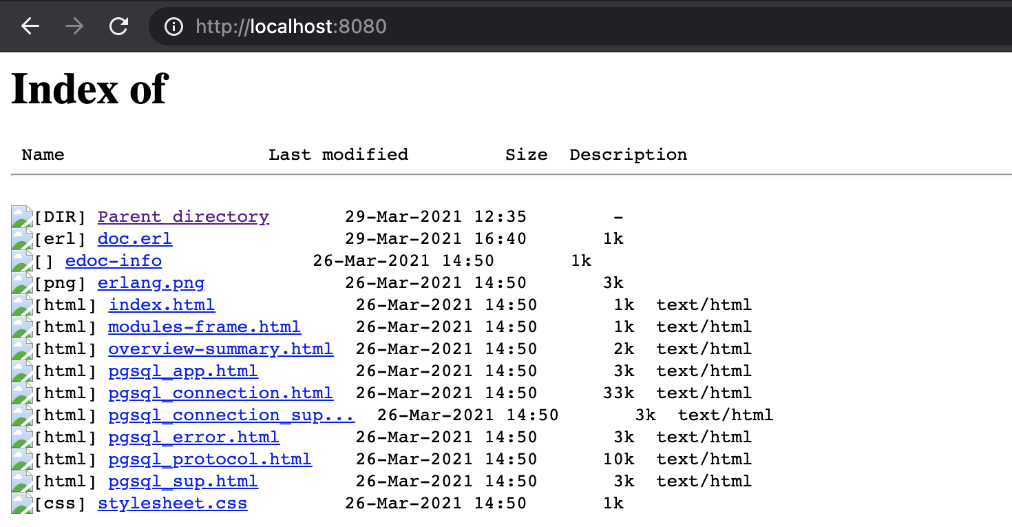 Fix dir listing HTML generated by httpd · Issue #4855 · erlang/otp · GitHub