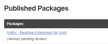 When the next update on Unity Asset Store? · Issue #263 · neuecc/UniRx · GitHub