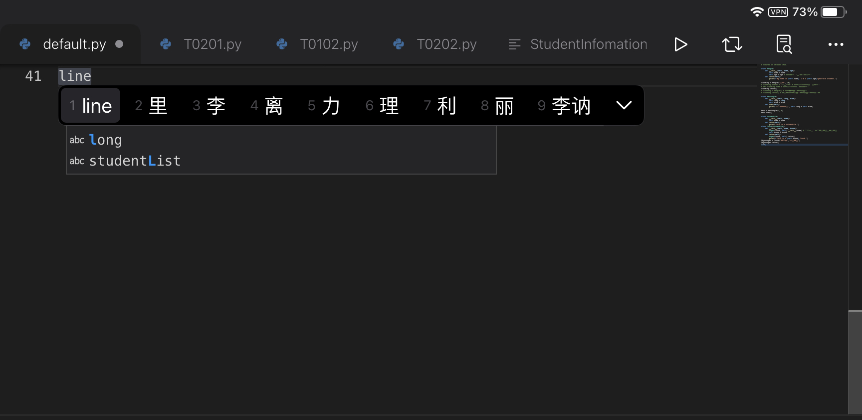 汉语输入法与自动补全系统BUG · Issue #58 · thebaselab/codeapp · GitHub