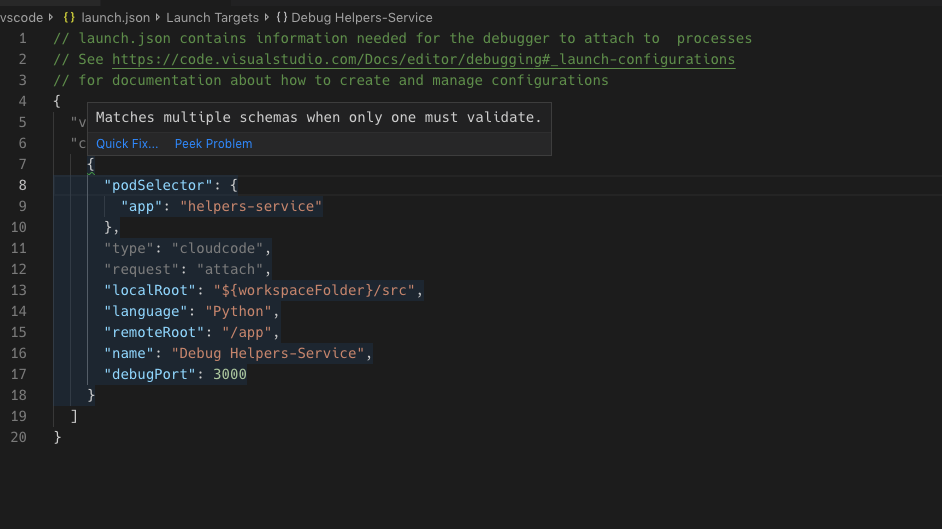 Selecting namespace for debugging pod · Issue #114 · GoogleCloudPlatform/cloud-code-vscode · GitHub