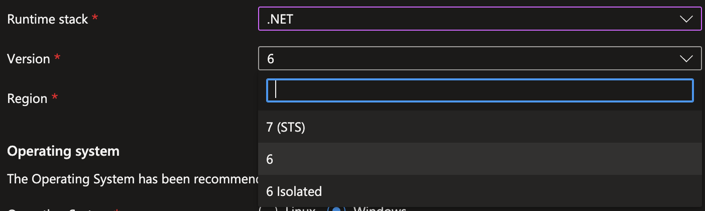 Stack API changes - .NET Framework and .NET displayTexts · Issue #1349 · Azure/azure-functions ...