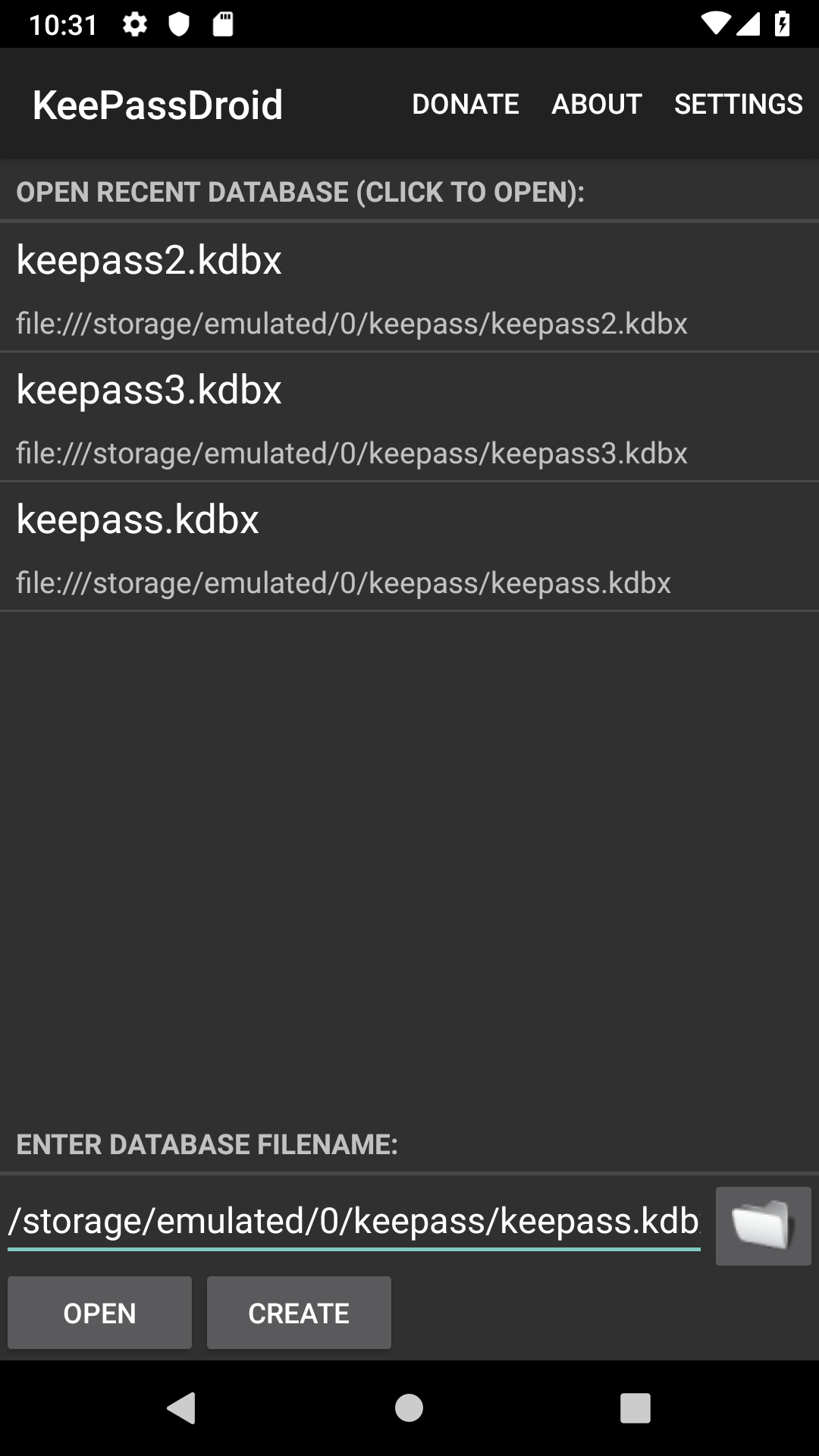 Add a display name to recently used database list · Issue #319 · bpellin/keepassdroid · GitHub