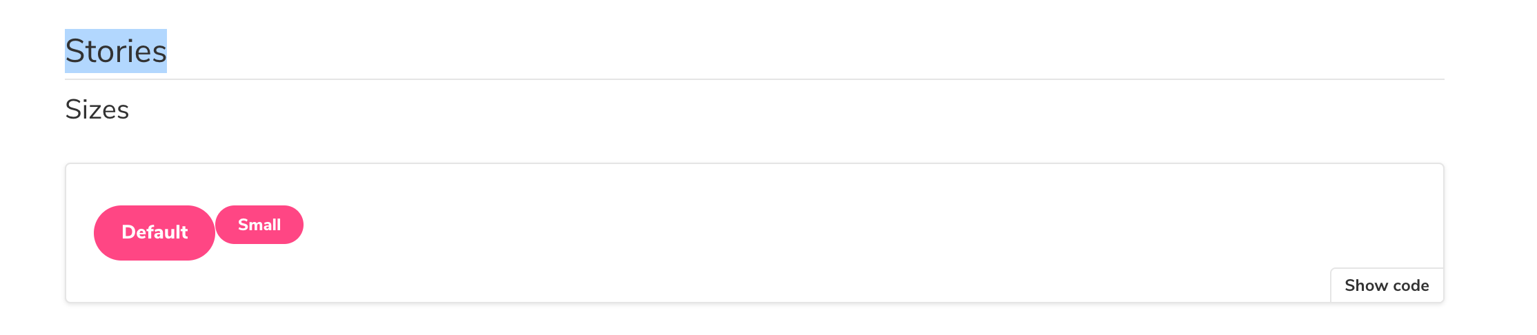 Overriding header text of Stories in addon-docs? · Issue #9604 · storybookjs/storybook · GitHub