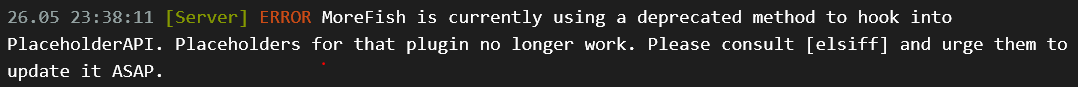 deprecated method to hook into PlaceholderAPI · Issue #37 · woodyn1002/more-fish · GitHub