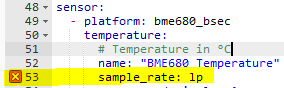 bme680_bsec: Per Sensor variable "sample_rate" not working as expected · Issue #2320 · esphome ...