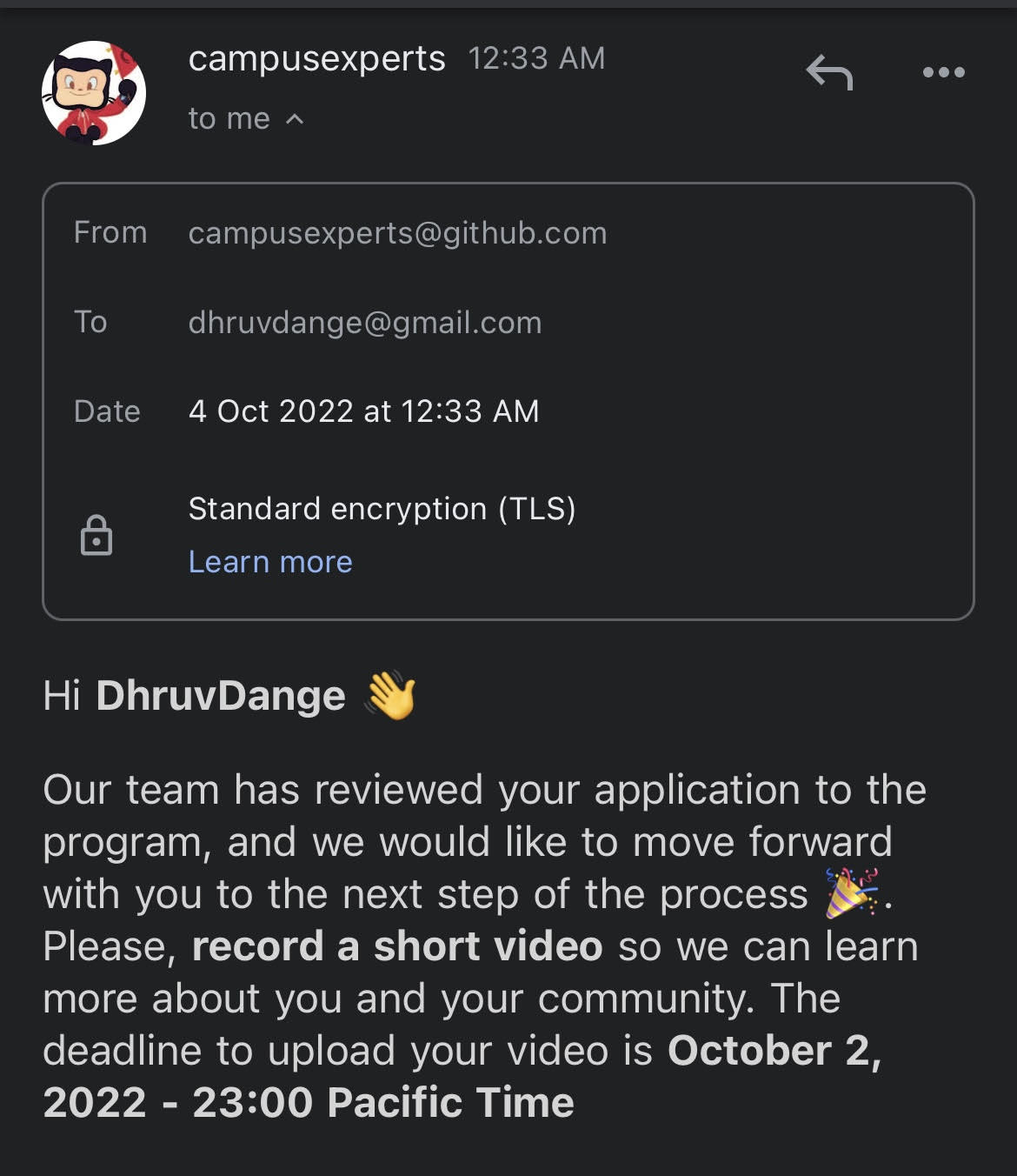 Campus Expert Mail Received After Deadline · community · Discussion #34984 · GitHub