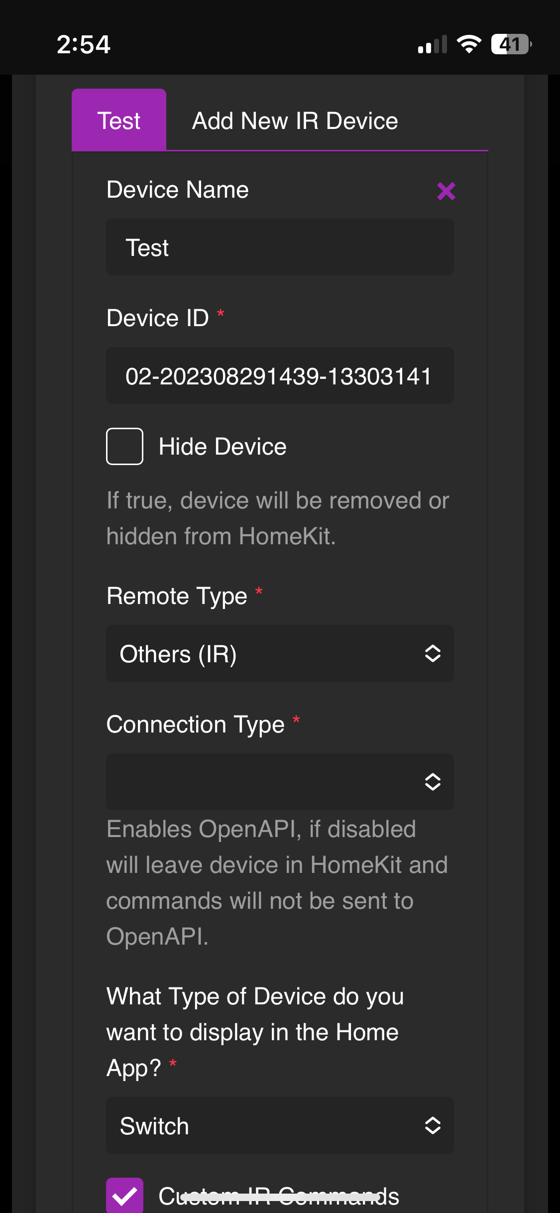 Support Request: Add Switch to IR Other Type · Issue #810 · OpenWonderLabs/homebridge-switchbot ...