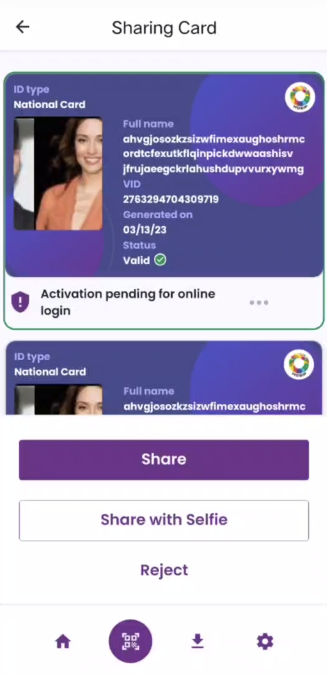 Green border missing on purple theme · Issue #635 · mosip/inji-wallet ...