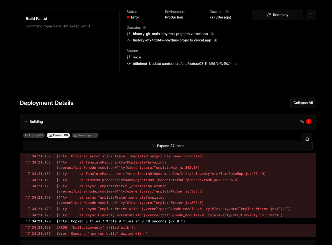 Add Validation Against Frontmatter Errors · Issue 431 · Oleeskild 