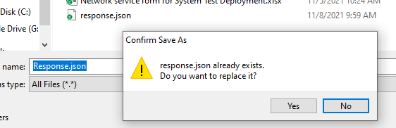 "Save Response" seems to ignore case of filename in specific conditions ...