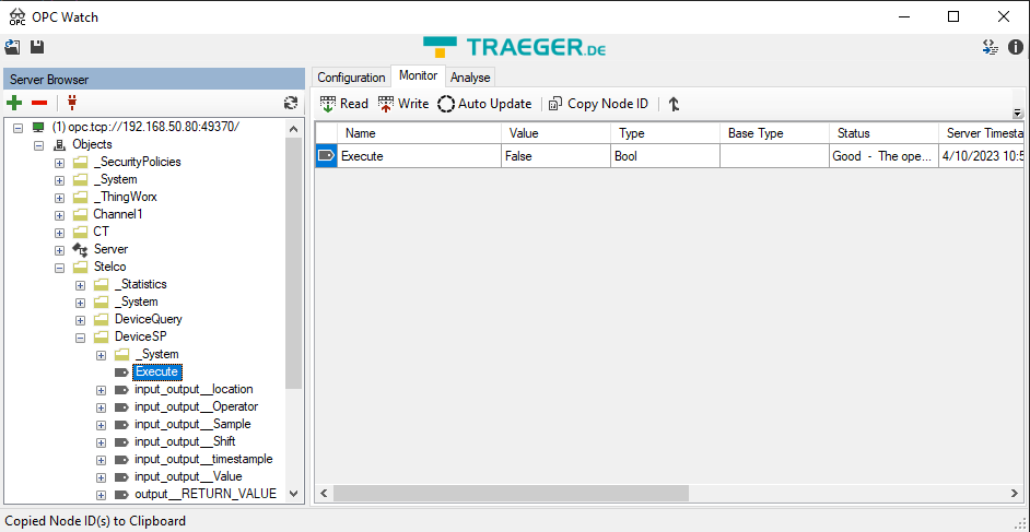 Opc Ua Client Read Data From Kepware Enterprise Ua Server · Issue 1266 · Node Opcuanode Opcua