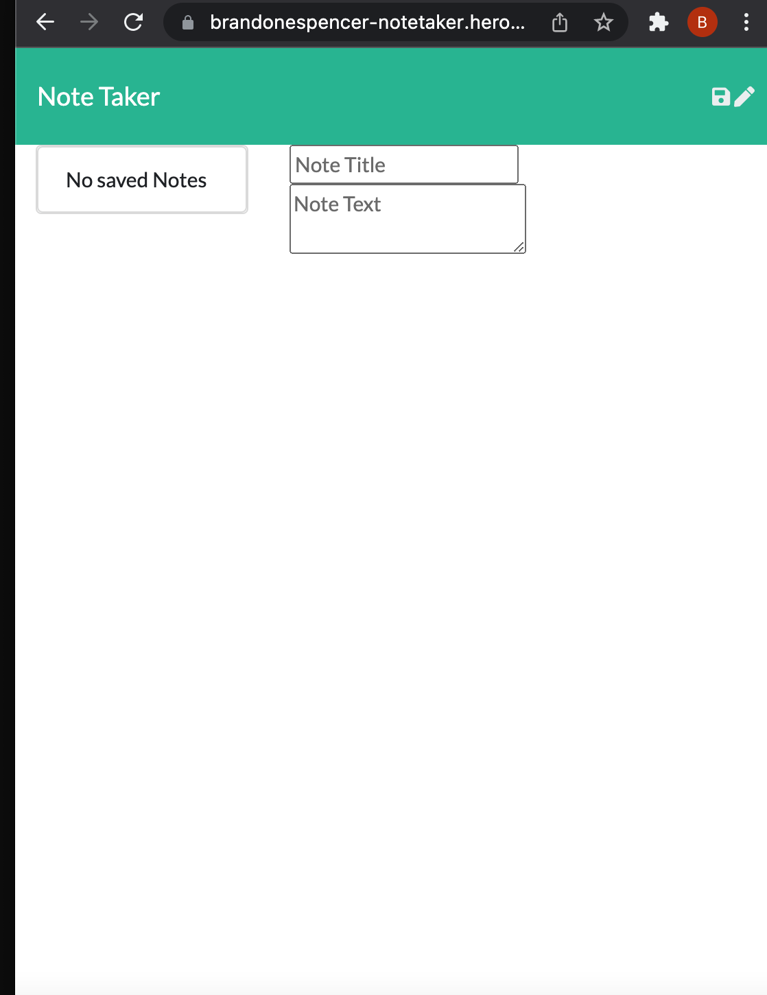 GitHub - brandonespencer/Note-taker