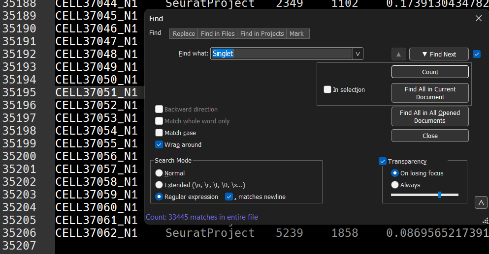 报告中显示的细胞数量和doublets_info.txt中的细胞数相差很多 · Issue #37 · MGI-tech-bioinformatics/DNBelab_C_Series_HT ...