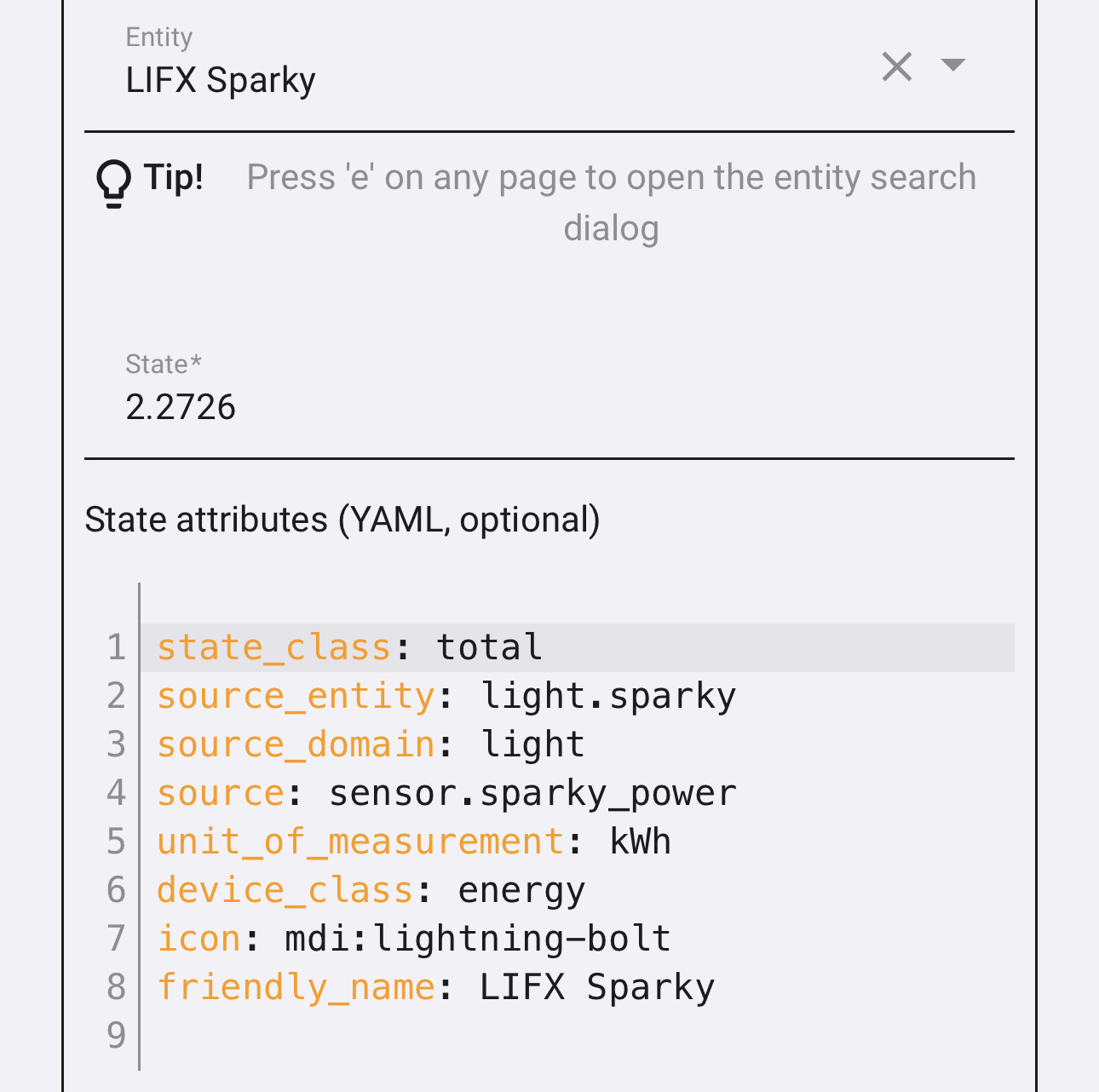 Support total state_class for daily energy resets like the HA Energy ...