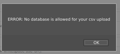 Hide "Upload CSV" or "Upload Excel" when no database can handle it · Issue #14810 · apache ...