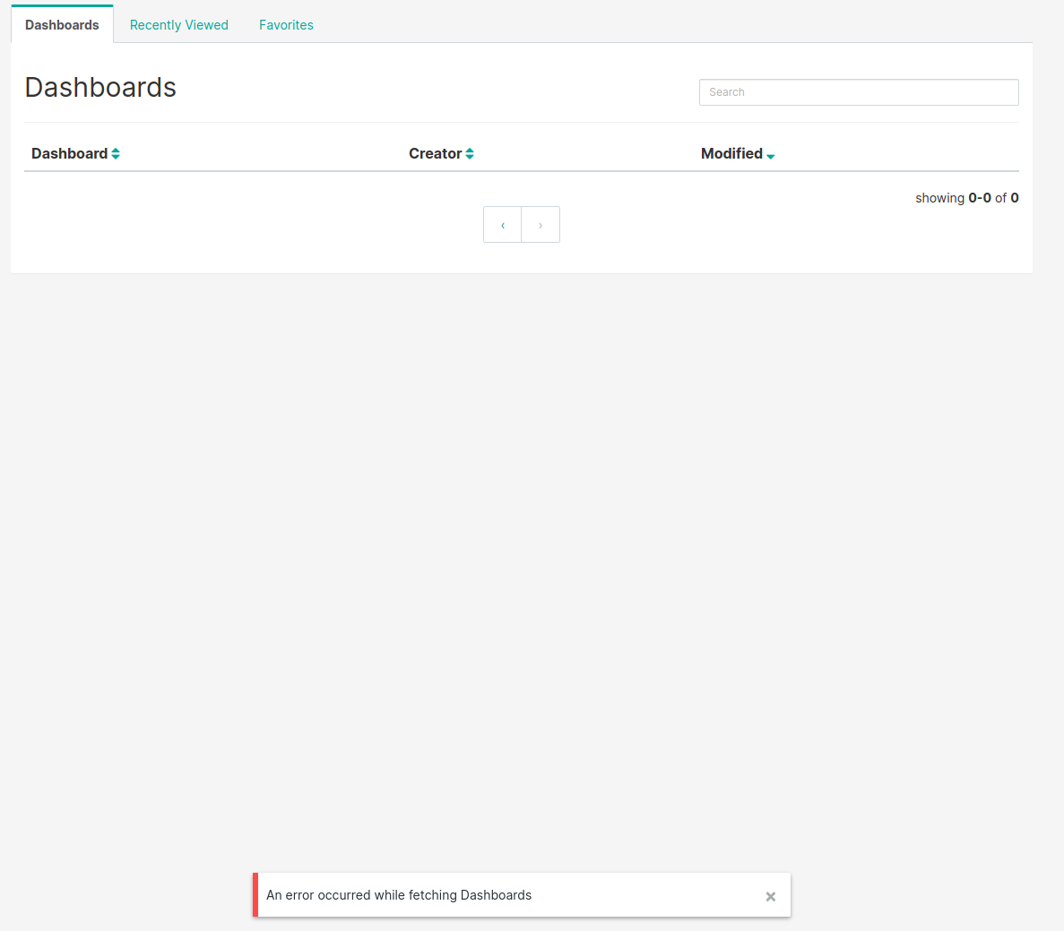 Toast An Error Occured While Fetching Dashboards On Login · Issue 9727 · Apache Superset · Github