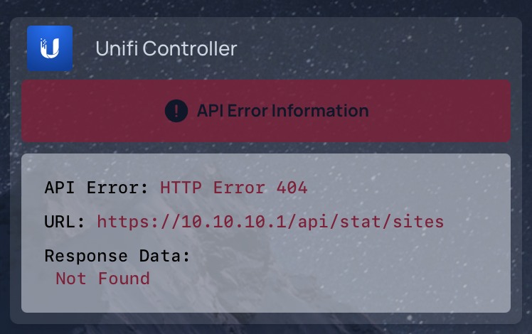 [Bug] Unifi Widget UDM Special Edition Issue · Issue #612 · gethomepage/homepage · GitHub