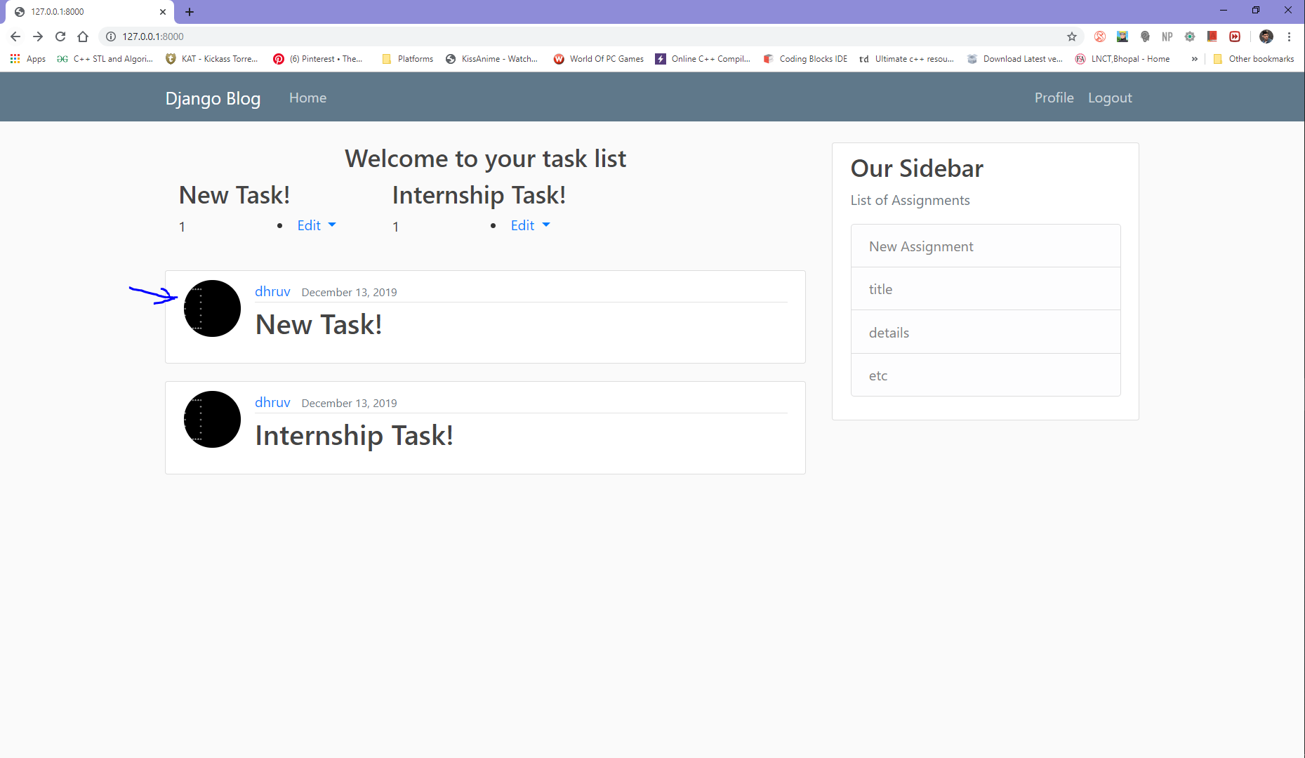 GitHub - Dhruv97Sharma/teacher-student-task-assigner: a django based ...