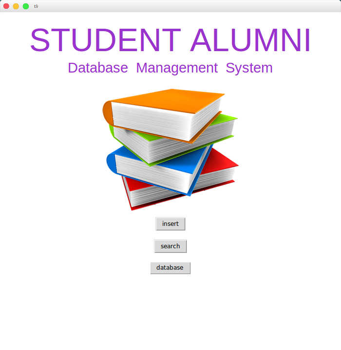 GitHub - rishabhjaiswal3/Student-Alumni-Portal: Python tkinter Ui based ...