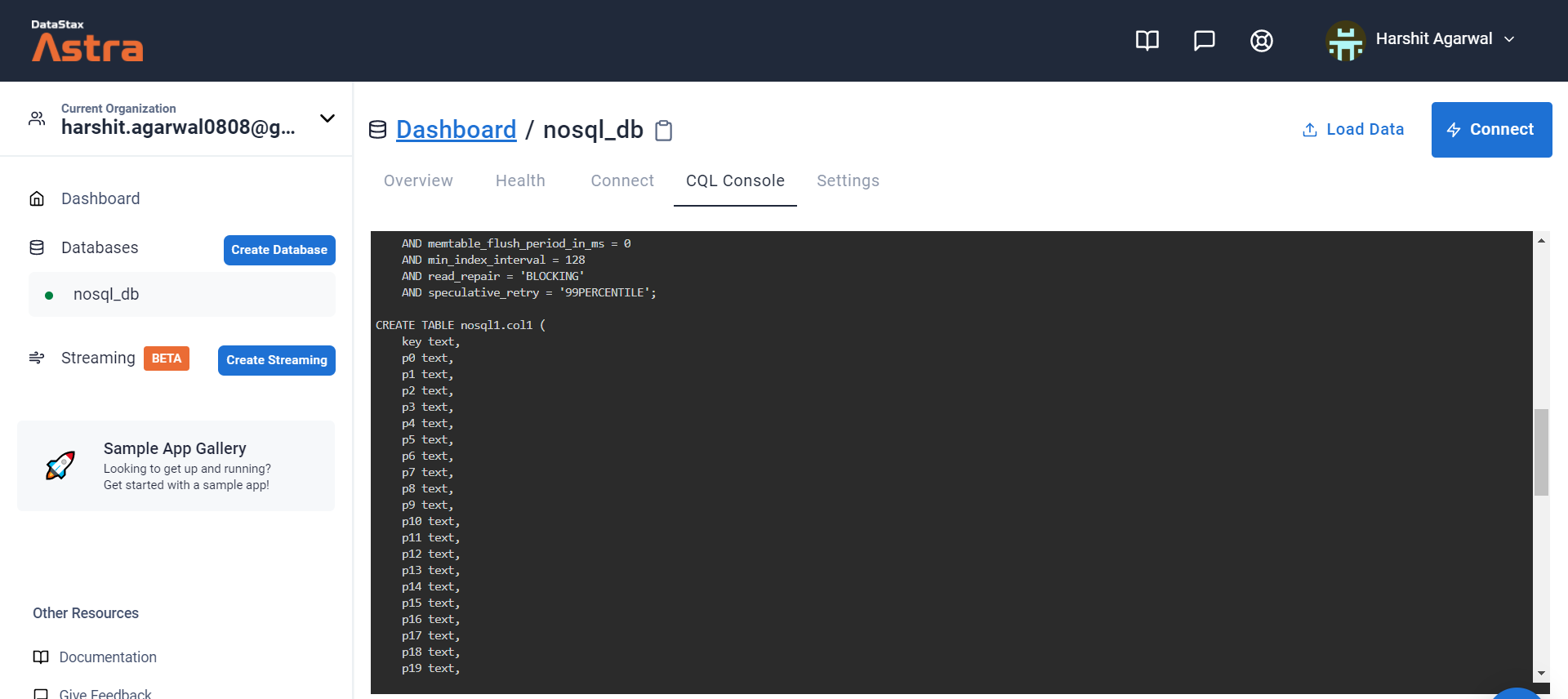 [HW] HARSHIT AGARWAL · Issue #524 · datastaxdevs/workshop-introduction-to-nosql · GitHub