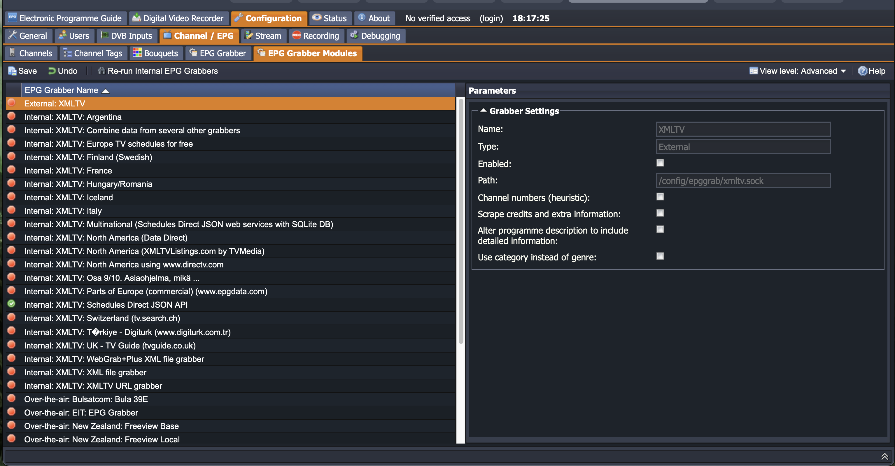 New Build Has Lost Xmltv Internal Grabber For Schedules Direct · Issue 230 · Linuxserverdocker