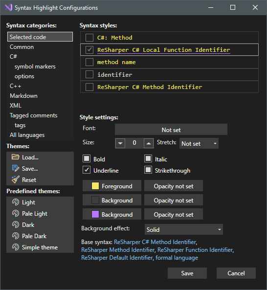 Suggestion: Colored underlines in syntax highlighting · Issue #175 · wmjordan/Codist · GitHub