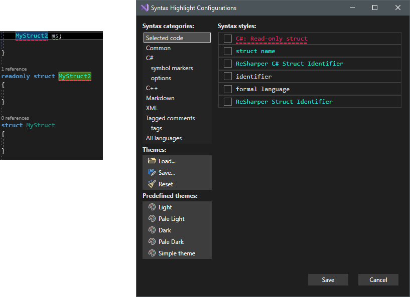 Suggestion: Advanced syntax highlighting - qualified types · Issue #191 · wmjordan/Codist · GitHub