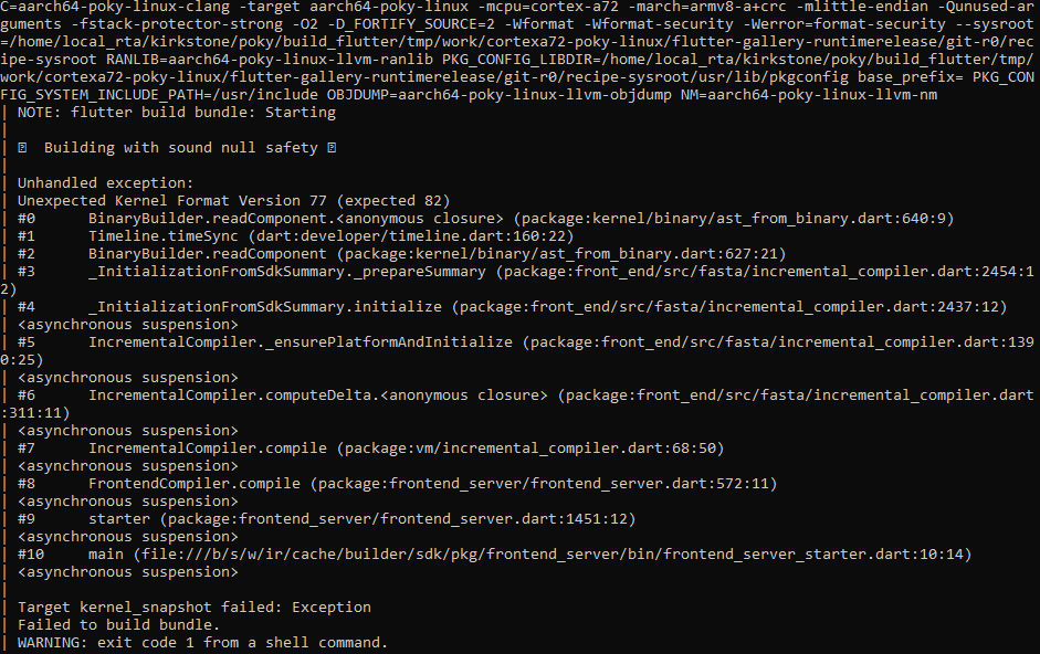 Gallery App Build Error After Migration From Dunfell To Kirkstone · Issue 208 · Meta Flutter