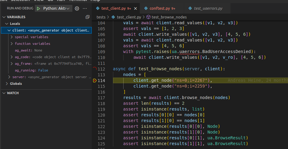 Tests are broken? · Issue #1160 · FreeOpcUa/opcua-asyncio · GitHub