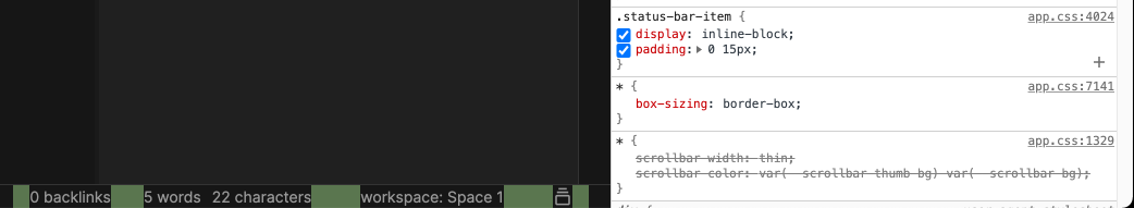 Reduce padding for even spacing on the status bar with other items · Issue #4 · nothingislost ...