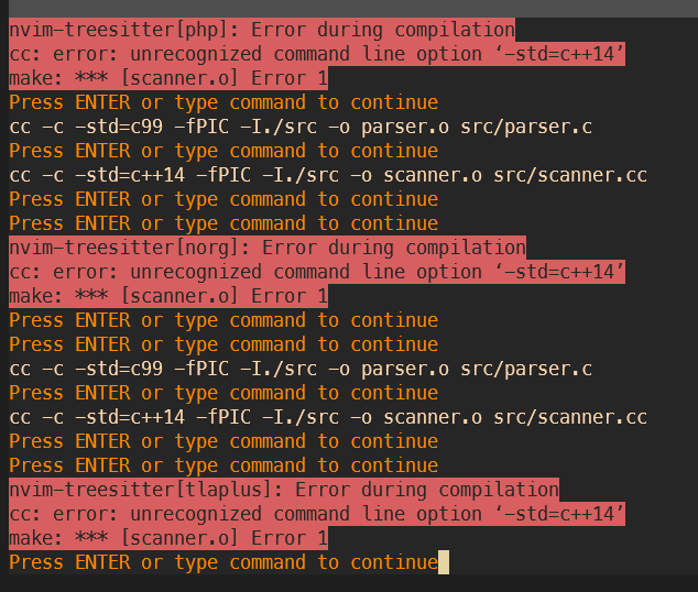 Warning `tree Sitter` Executable Not Found Parser Generator Only 