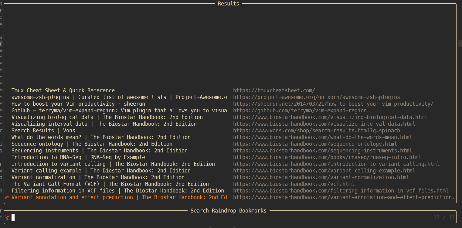 Add Support for Raindrop.io · Issue #21 · dhruvmanila/browser-bookmarks.nvim · GitHub