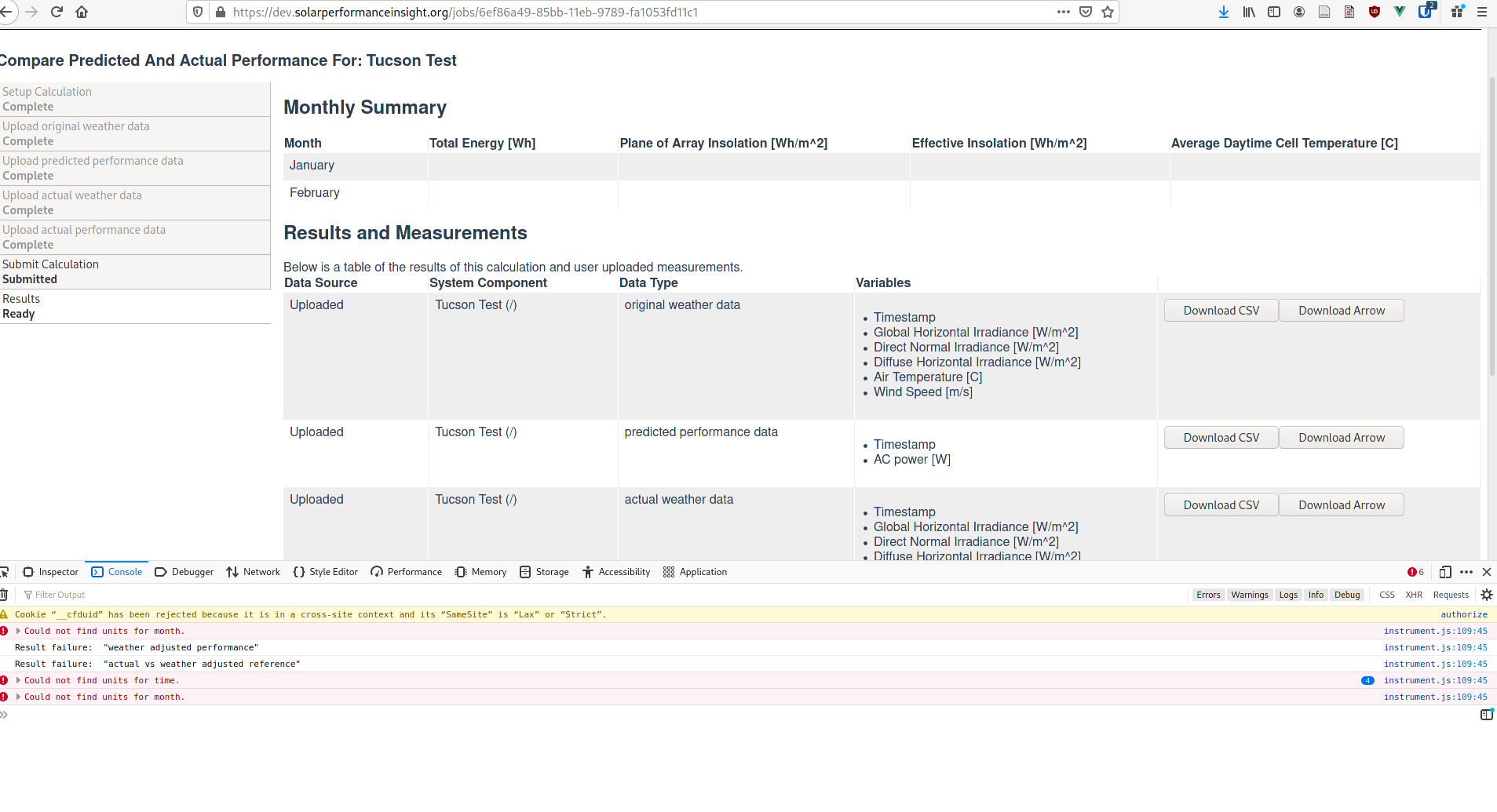 UC2A: summary results not displayed · Issue #175 · SolarPerformanceInsight ...