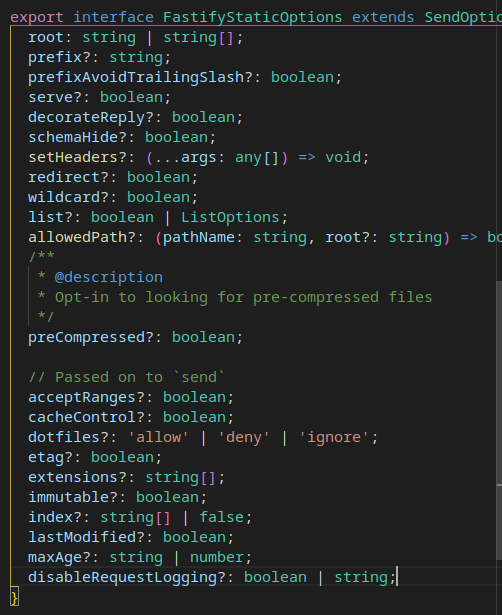 Add `disableRequestLogging` as override in types file to prevent ... Add `disableRequestLogging` as override in types file to prevent ...