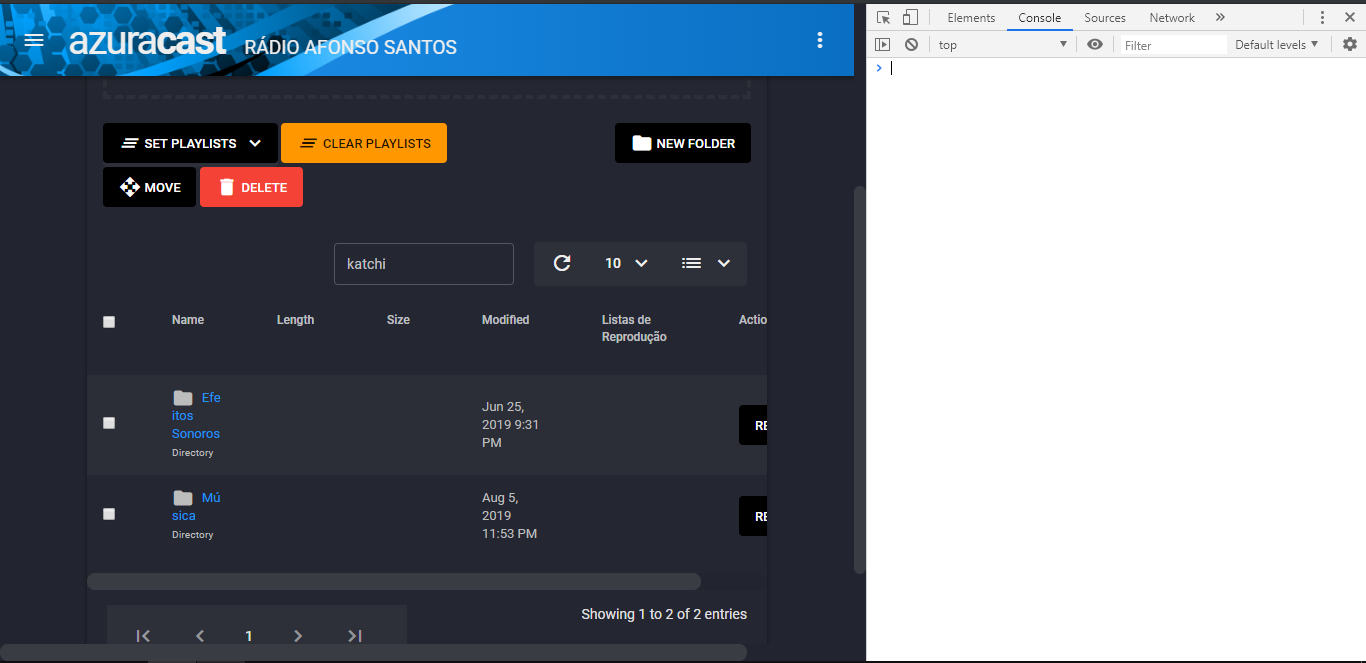 Search field in the Media List not working · Issue #1828 · AzuraCast/AzuraCast · GitHub
