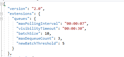 maxPollingInterval value is not read from queue setting in host.json · Issue #5798 · Azure/azure ...