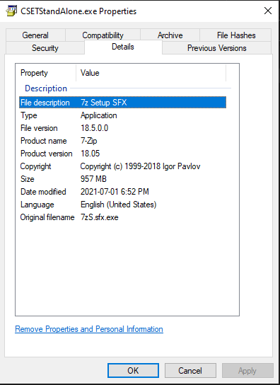 Installer metadata is wrong. · Issue #1565 · cisagov/cset · GitHub
