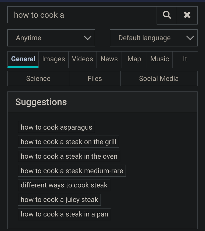 [Feature Request] Toggle "suggestions" section · Issue #3355 · searx/searx · GitHub