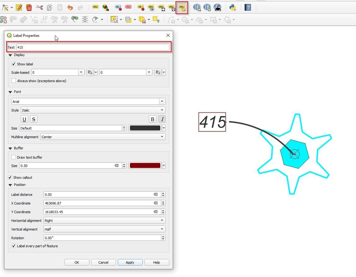 Text Override Label · Issue 43972 · Qgisqgis · Github