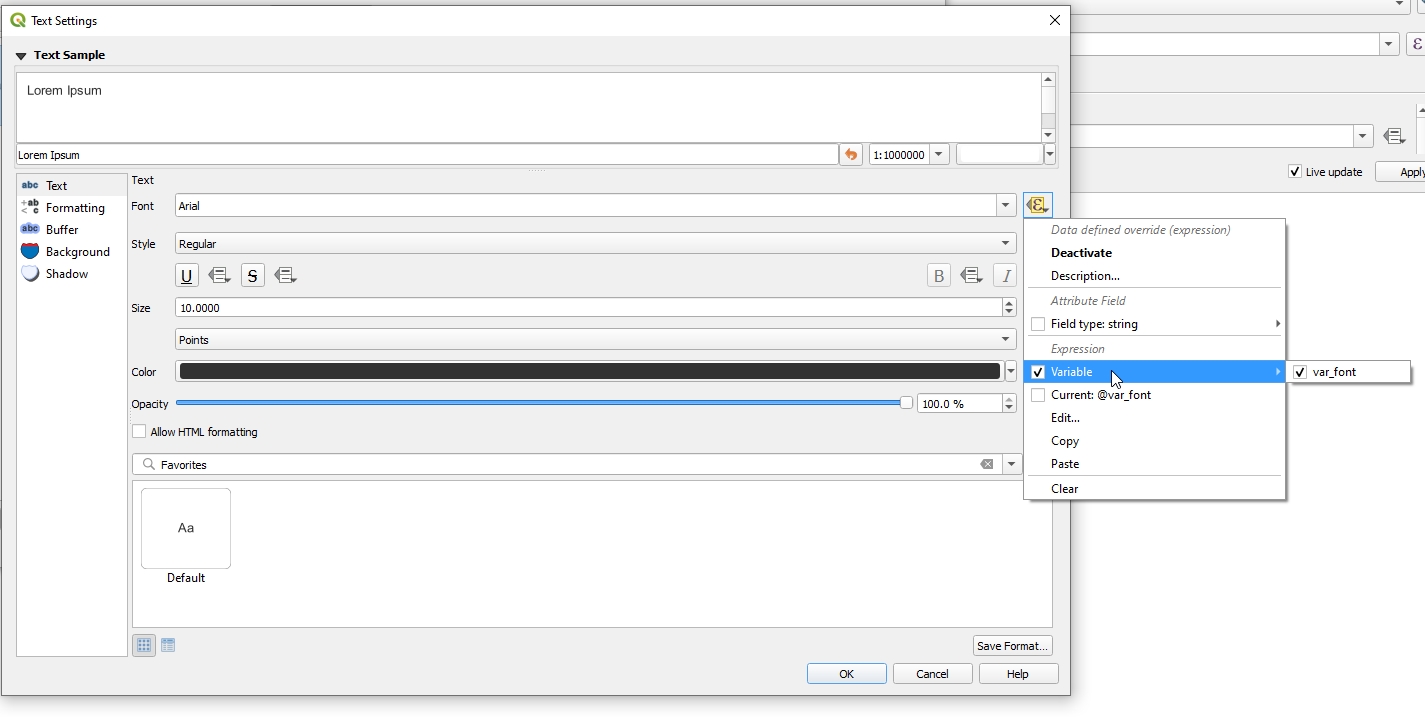 Allow setting the default font to use for labelling · Issue #43971 · qgis/QGIS · GitHub