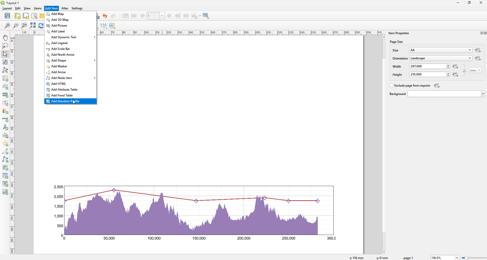 Include Elevation Profile In Print Composer · Issue 49451 · Qgis Qgis