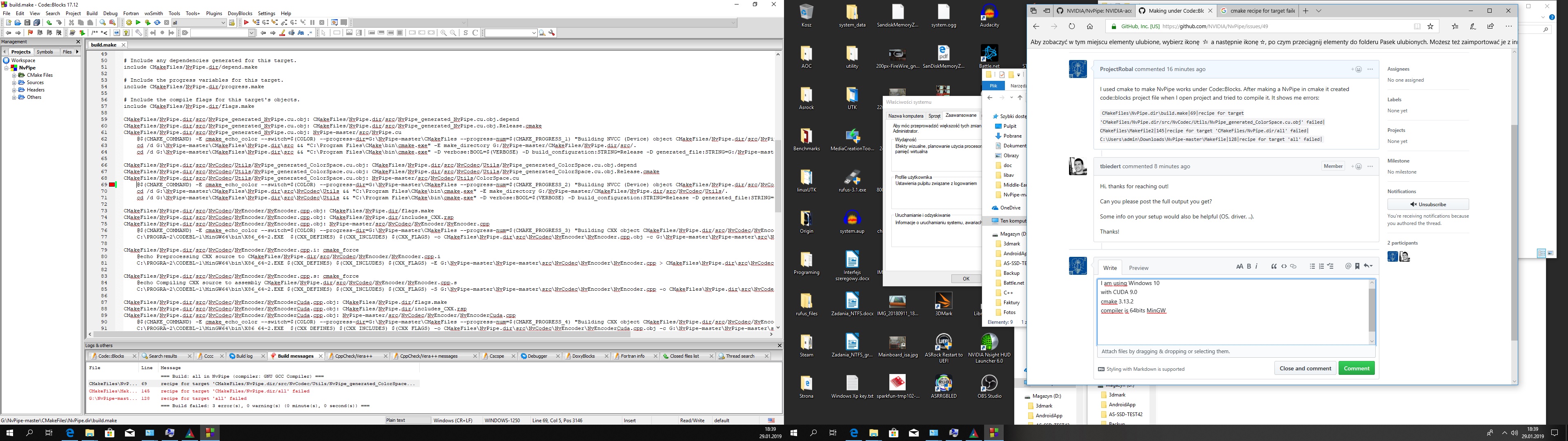 Making under Code::Blocks · Issue #49 · NVIDIA/NvPipe · GitHub
