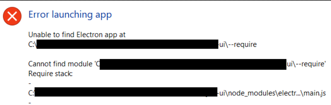 Error when deep linking Electron application · Issue #34244 · electron/electron · GitHub