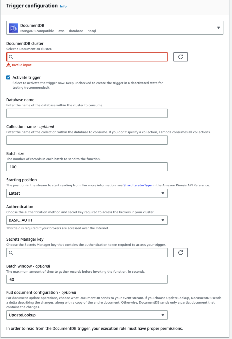 Documentdb Lambda Trigger Support · Issue 11820 · Serverlessserverless · Github