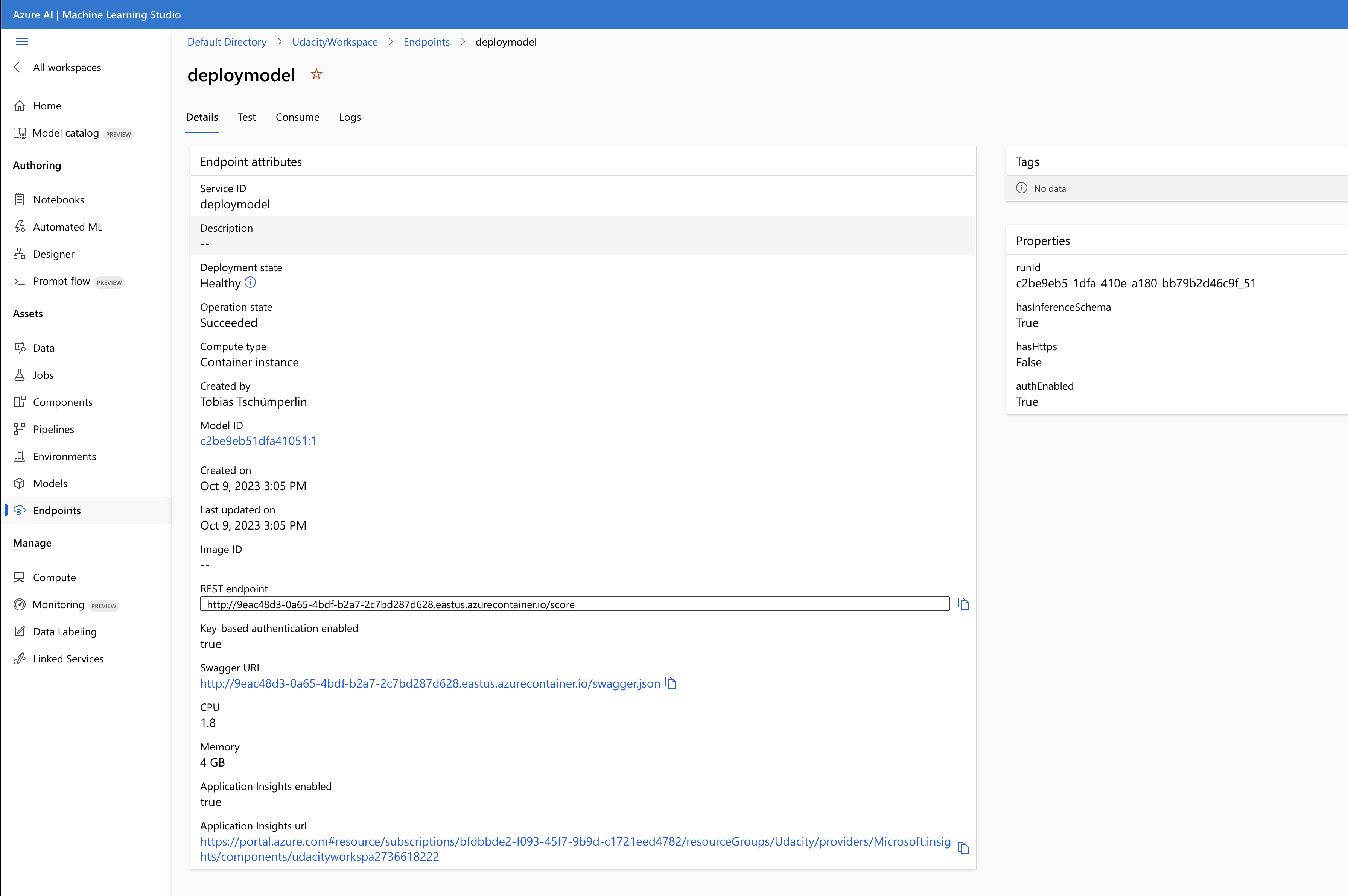 GitHub - ttschuemp/Azure-Operationalizing-Machine-Learning
