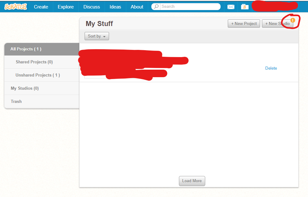 "new studio" button and unconfirmed email · Issue #2903 · ScratchAddons/ScratchAddons · GitHub