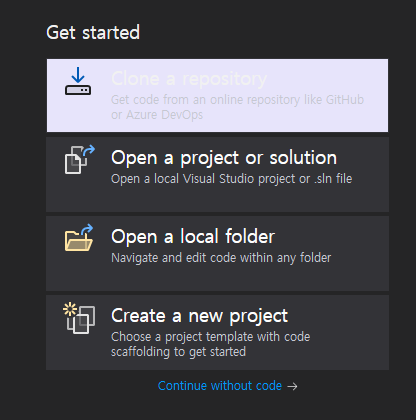 Get Started menu color issue · Issue #7 · twintechresearch/Rider-Dark-Theme-For-Visual-Studio ...
