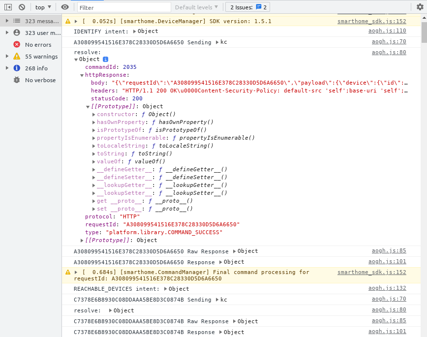 "GoogleSmartHome: Node-RED is using HTTPS but no local http port was defined, local execution ...